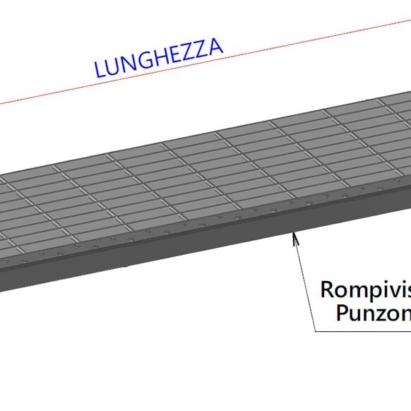 Gradini in grigliato zincati 25x76 da 600-700-800-900-1000