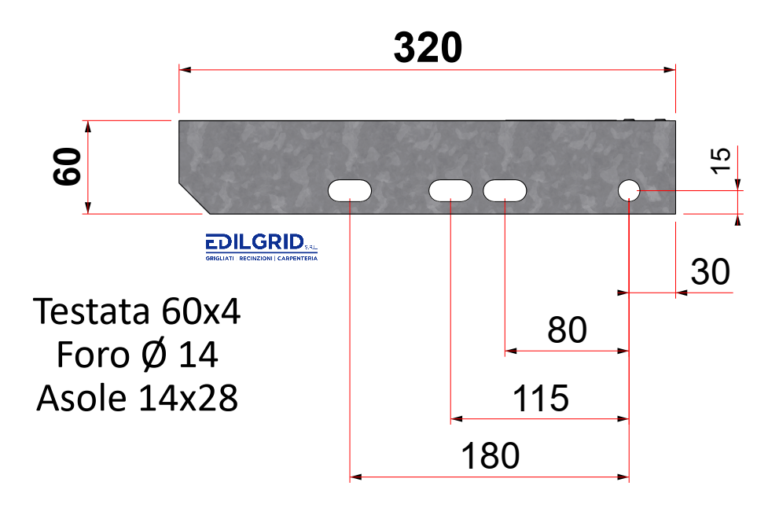 Gradini in grigliato zincato Antitacco 15x76 da 1200 mm | Edilgrid Shop